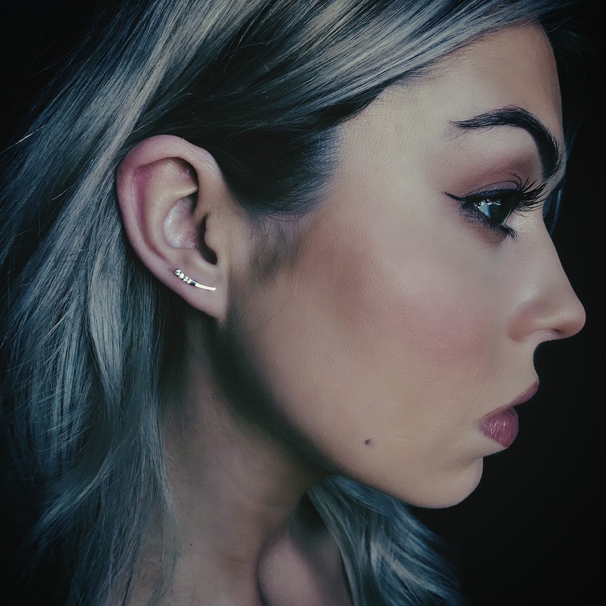 Solid 9ct Gold Be Ahead of The Curve Earrings – Oscar Graves